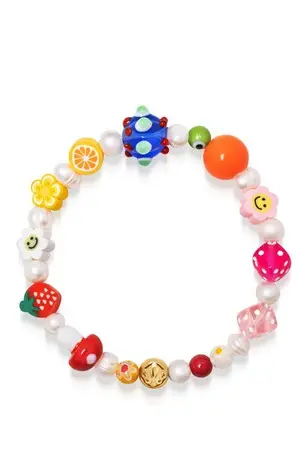 NIALAYA JEWELRY Berry Pearl Bead Bracelet Multicolor