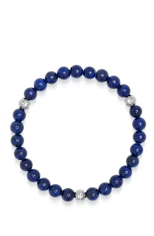 NIALAYA JEWELRY Lapis Lazuli Bead Bracelet