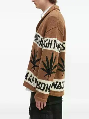 WACKO MARIA Intarsia-knit Cardigan
