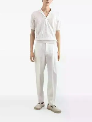 Dolce & Gabbana Linen Trousers - White