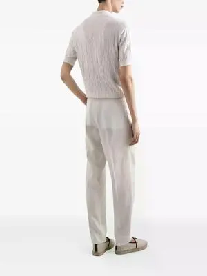 Dolce & Gabbana Linen Trousers - White