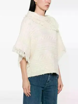 MARANT ETOILE Blanche Poncho