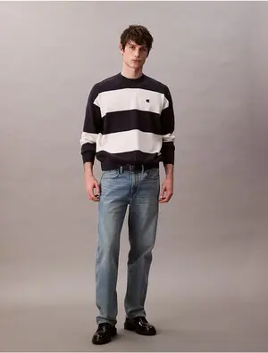 Calvin Klein Relaxed Striped Sweater - Night Sky