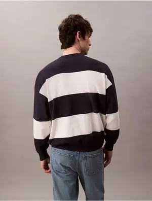 Calvin Klein Relaxed Striped Sweater - Night Sky