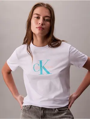 Calvin Klein Monologo Tee - Lacey Lilac