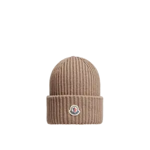 Moncler Wool & Cashmere Beanie Beige