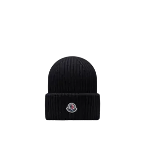 Moncler Wool & Cashmere Beanie - Black