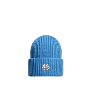 Moncler Wool & Cashmere Beanie Blue