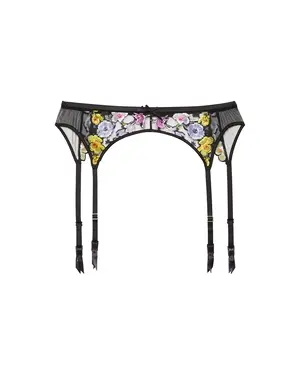 FLEUR DU MAL Eden Garter Belt - Black