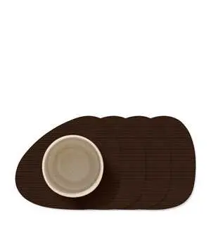 LINDDNA Corduroy Curve Coasters - Brown
