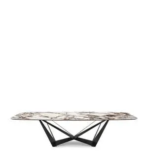 CATTELAN Steel And Ceramic Skorpio Keramik Dining Table