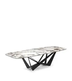 CATTELAN Steel And Ceramic Skorpio Keramik Dining Table