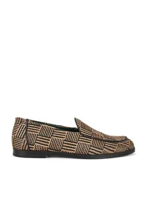 VINNY'S Belgee Loafer - Raffia Brown