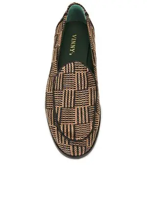 VINNY'S Belgee Loafer - Raffia Brown
