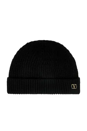 Valentino Garavani Cashmere Beanie - Black