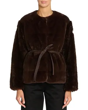 Moncler Faux Fur Jackets For Women