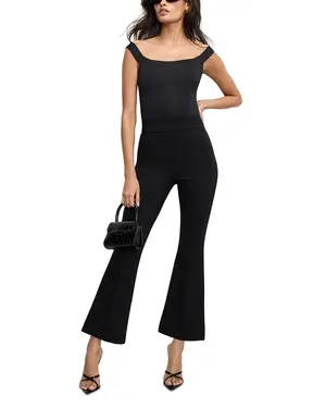 Good American Soft Stretch Ponte Kick Flare Pants
