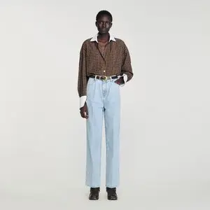 Sandro Straight-leg Wide Jeans