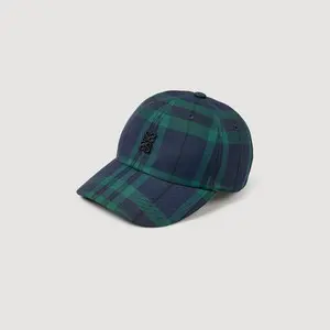 Sandro Checked Cap - Green / Blue