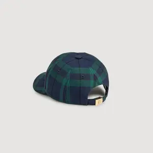 Sandro Checked Cap - Green / Blue