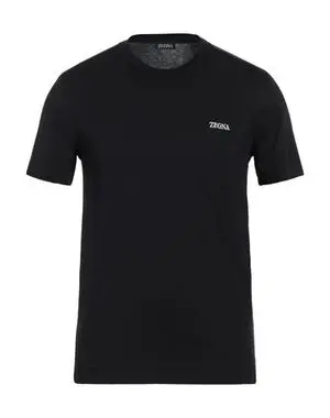 Zegna T-shirt Size Cotton - Black