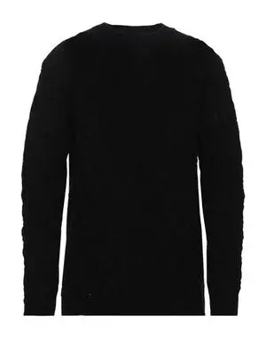 PAOLO PECORA Virgin Wool Cable-knit Sweater - Black