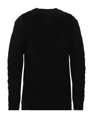 PAOLO PECORA Virgin Wool Cable-knit Sweater - Black