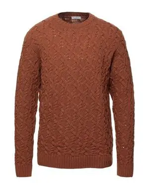 PAOLO PECORA Virgin Wool Cable-knit Sweater - Rust