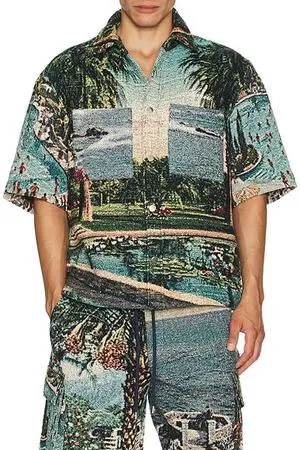Amiri Paradise Tapestry Shirt