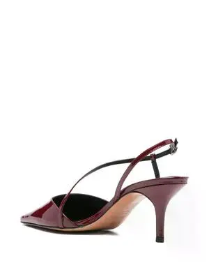 Ba&sh 70mm Patent Leather Cross-strap Sandals
