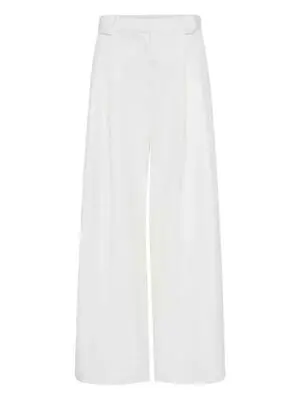 ST. AGNI Pleated Wide-leg Trousers