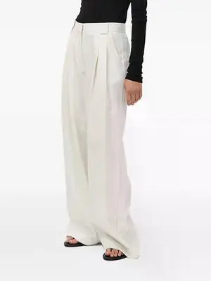 ST. AGNI Pleated Wide-leg Trousers