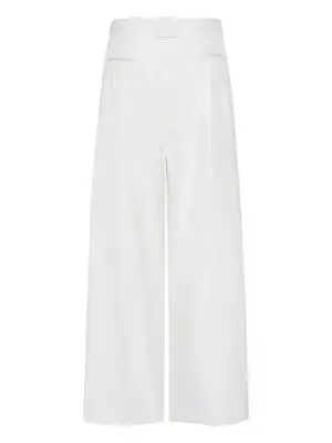 ST. AGNI Pleated Wide-leg Trousers