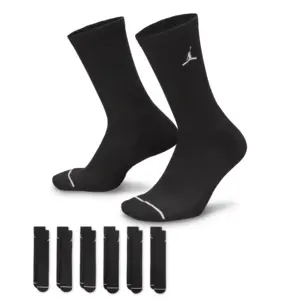JORDAN Everyday Cushioned Crew Socks - Black