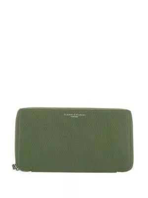 GIANNI CHIARINI Zip-around Leather Wallet - Green