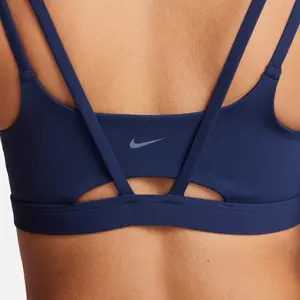 Nike Zenvy Strappy Light-support Padded Sports Bra - Blue