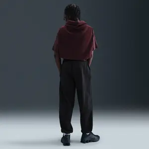Nike Solo Swoosh Cuffed Fleece Pants - Black