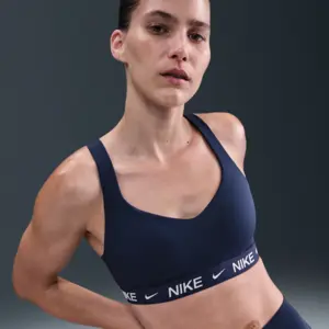 Nike Women's Indy High Support Padded Adjustable Sports Bra Blue