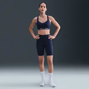 Nike Indy High Support Padded Adjustable Sports Bra - Blue