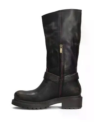 METISSE 55mm Leather Boots - Brown
