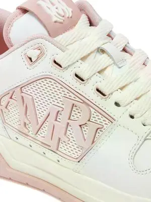Amiri Classic Low Sneakers With Perforated Leather And Staggered Logo - Pink