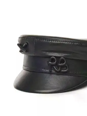 Ruslan Baginskiy Leather Hat With Cross Detail