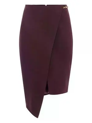 Elisabetta Franchi Logo-plaque Asymmetrical Skirt