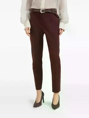 Brunello Cucinelli Button-fastening Stretch-cotton Trousers