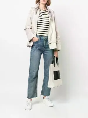 MOORER Zip-up Hooded Jacket