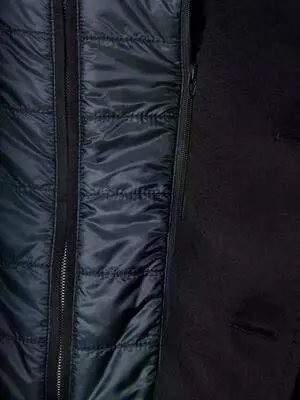 Herno Buttoned Coat With Detachable Lining - Blue