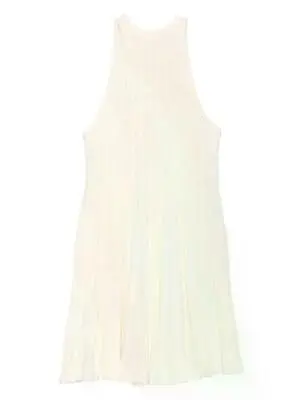 Ba&sh Sinnta Pleated Eyelet Dress - Neutrals