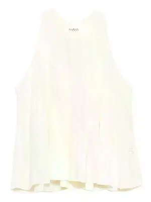 Ba&sh Serres Pleated Halterneck Top - Neutrals