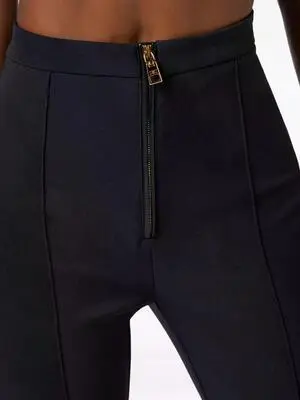 Elisabetta Franchi Zip-front Wide Leg Trousers