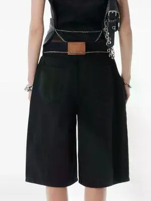 Alexander Wang Pleated Chain-embellished Shorts